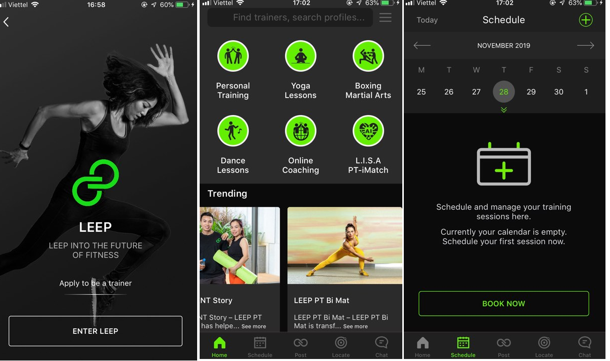 Leep.app: Ứng dụng giúp người dùng chọn HLV cá nhân theo nhu cầu