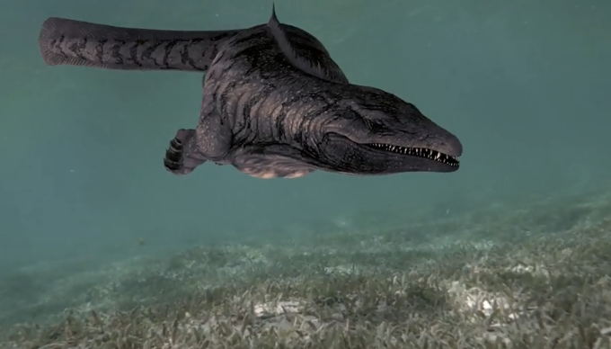 Khủng long Mosasaur - "quái vật biển" dài hơn 5m thống trị đại dương cổ đại