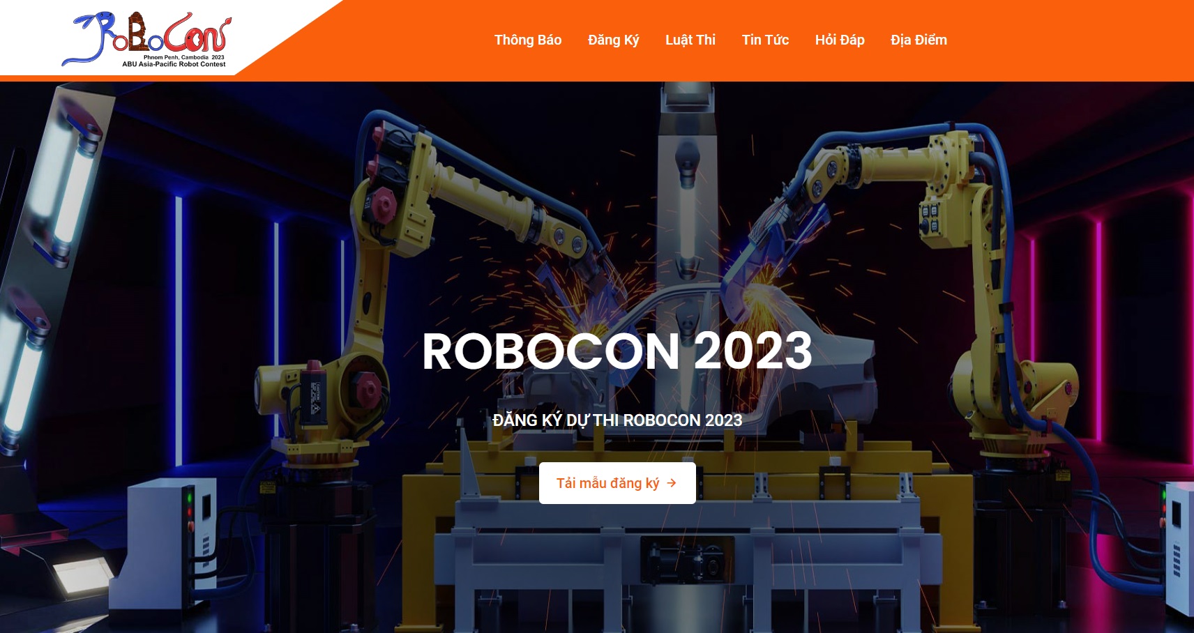 Ra mắt trang web chính thức của Robocon Việt Nam 2023