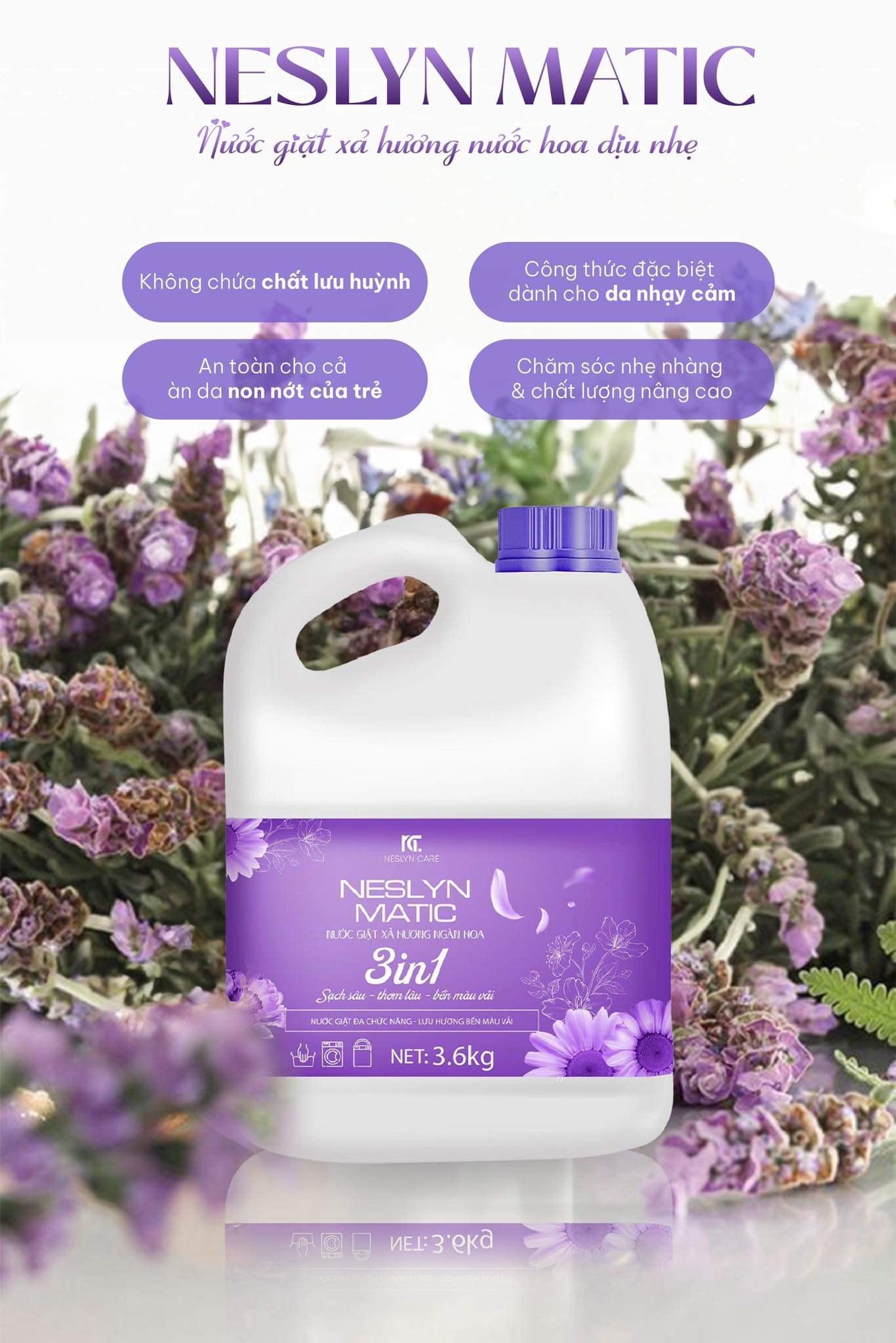 Nước giặt sinh học NesLyn Matic là sự lựa chọn tuyệt vời cho mẹ và bé