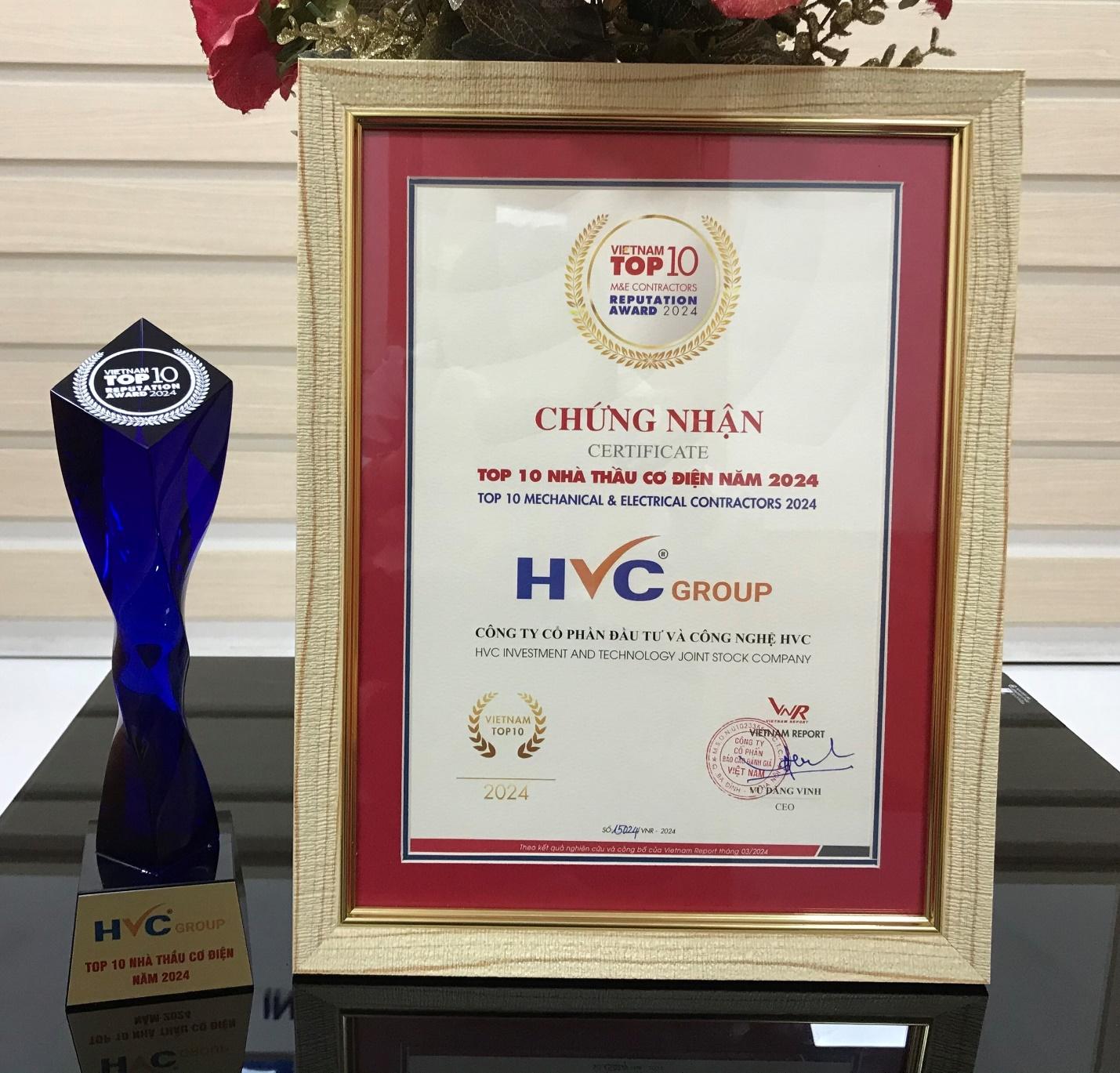 Lễ công bố Top 10 Nhà thầu cơ điện 2024: Nỗ lực vươn tầm của HVC Group tiếp tục được công nhận