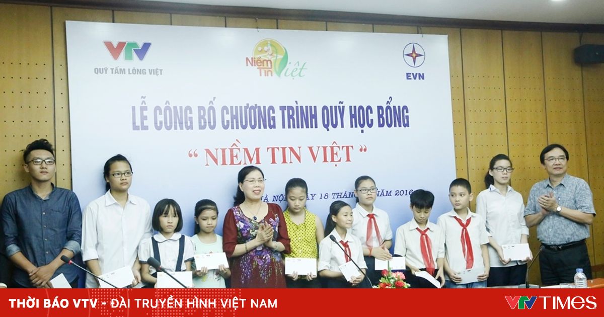 Quỹ Tấm lòng Việt ra mắt chương trình học bổng Niềm tin Việt
