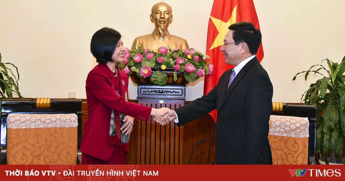 Phó Thủ tướng Phạm Bình Minh tiếp Đại sứ Canada Ping Kitnikone chào từ biệt