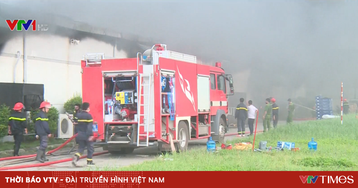 Vĩnh Phúc: Cháy tại công ty Dong Yang Electronics Việt Nam