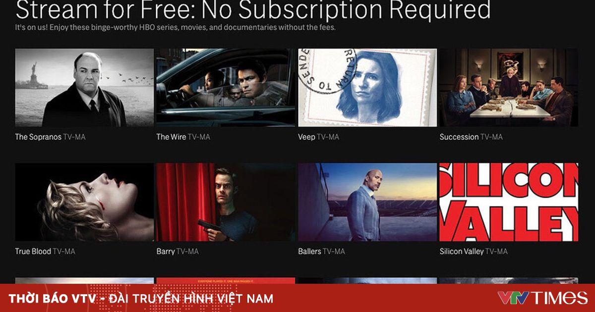 HBO miễn phí dịch vụ xem trực tuyến trong mùa COVID-19