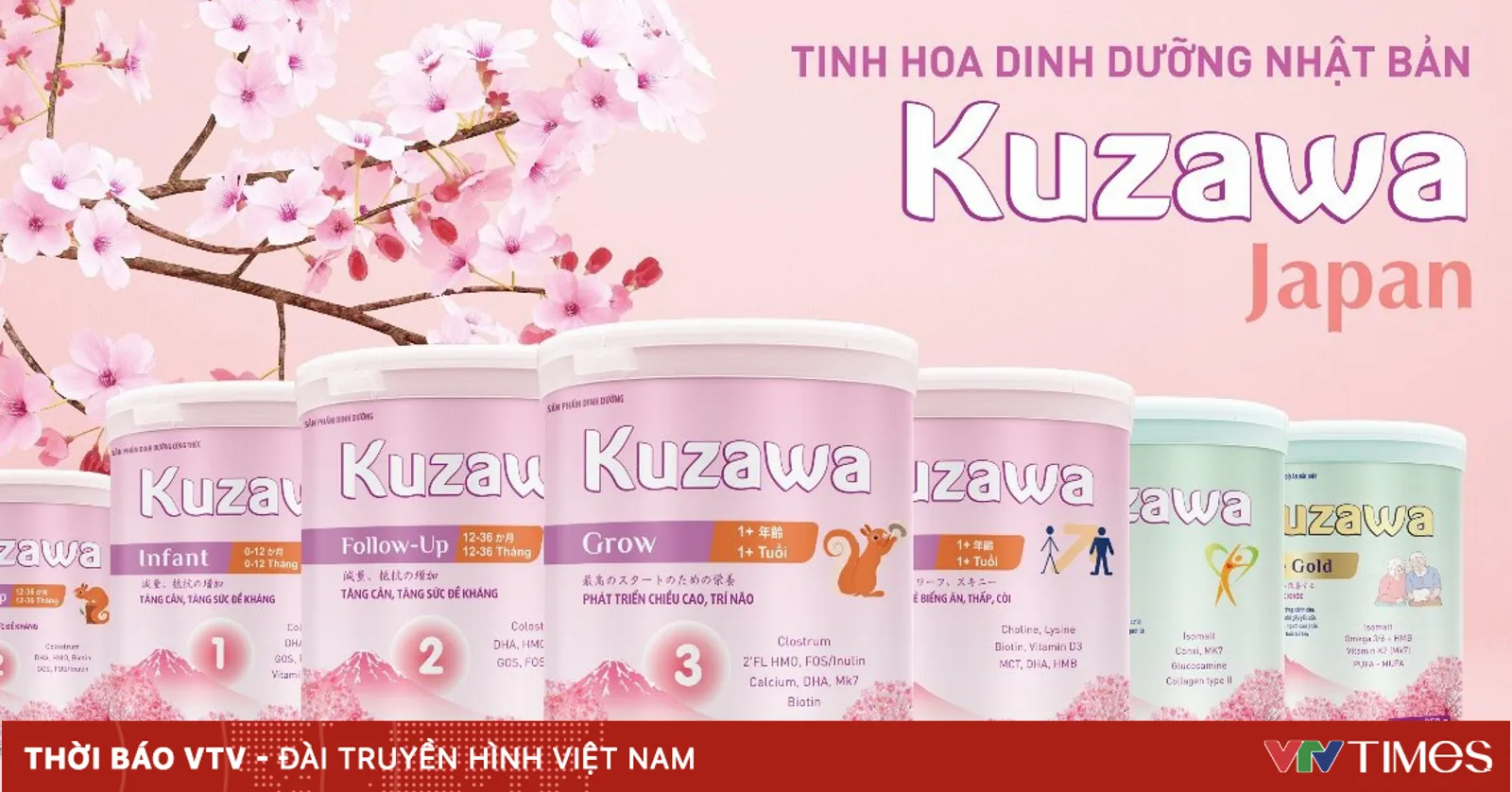 Sữa Kuzawa bổ sung đầy đủ nguồn dưỡng chất cho con phát triển toàn diện