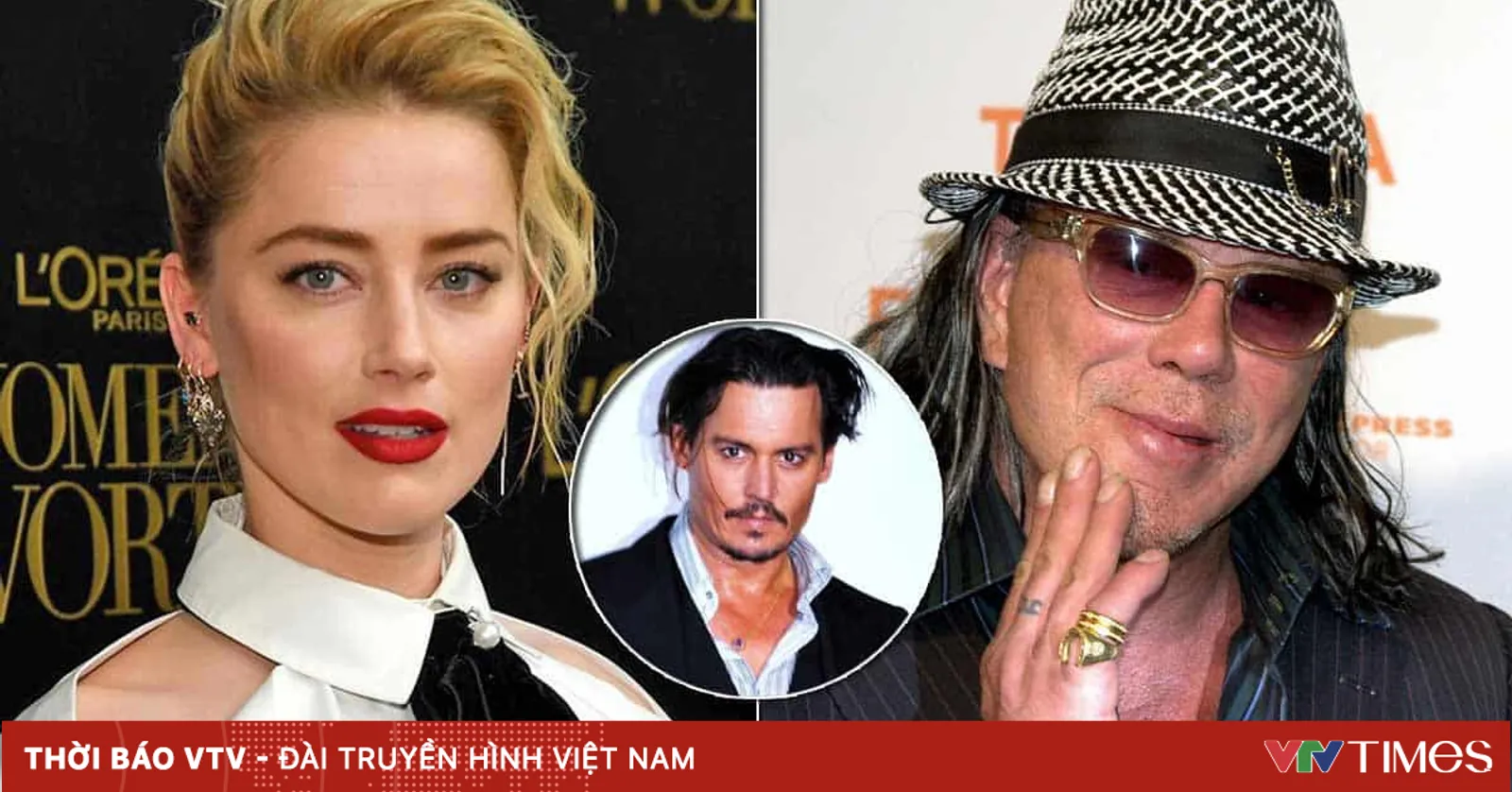 Mickey Rourke không ngại khẳng định Amber Heard là "kẻ đào mỏ"
