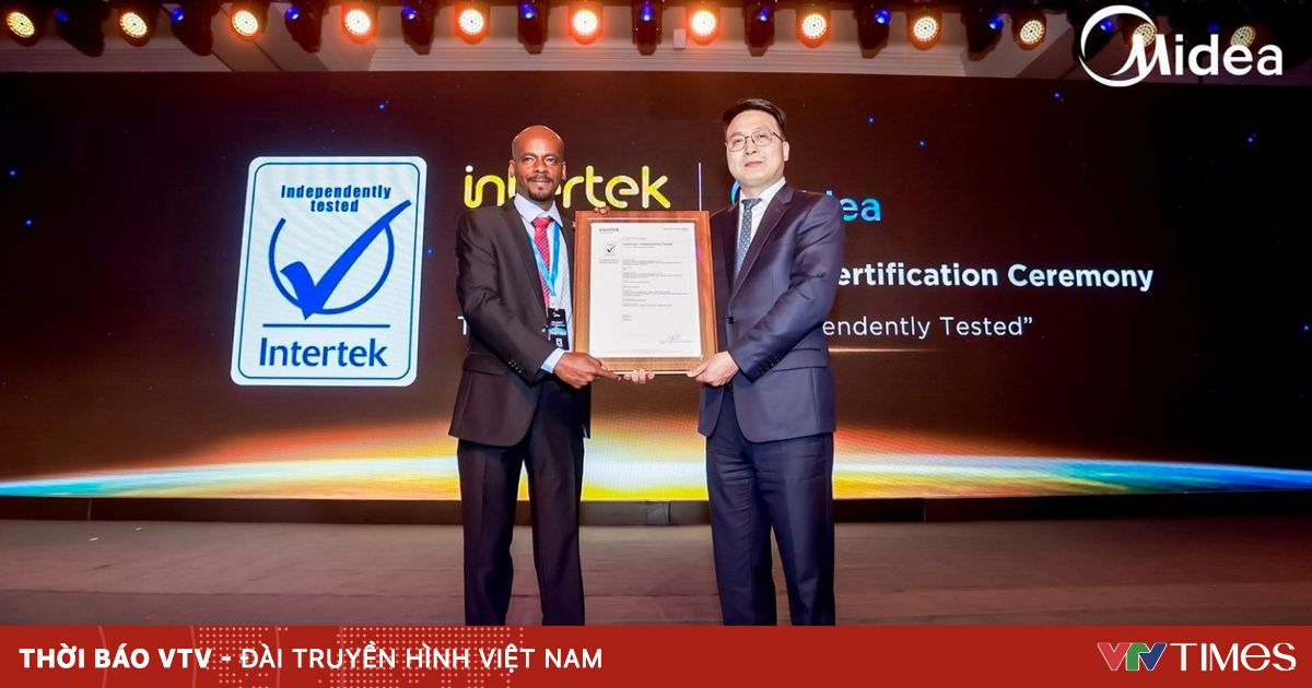 Điều hoà trung tâm Midea V8 Series VRF đã đạt được chứng nhận Tick-mark của Intertek