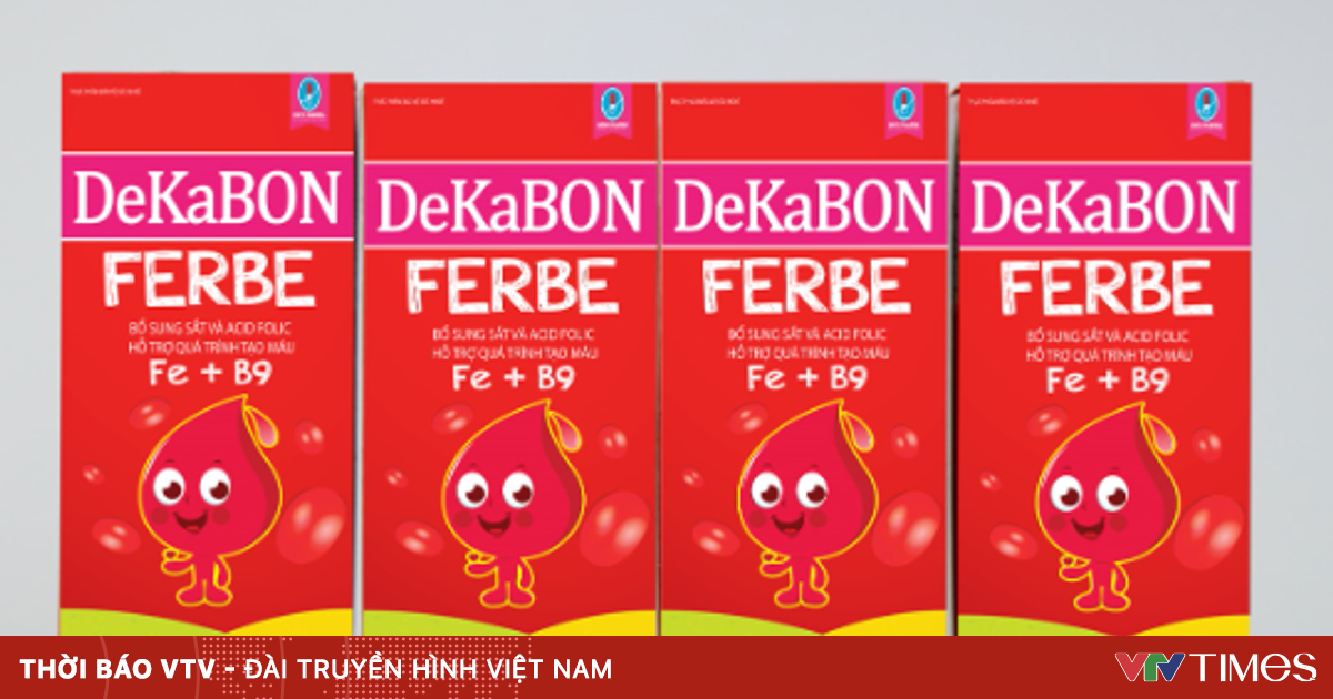Dekabon Fe - Sản phẩm vàng bổ sung sắt cho trẻ nhỏ