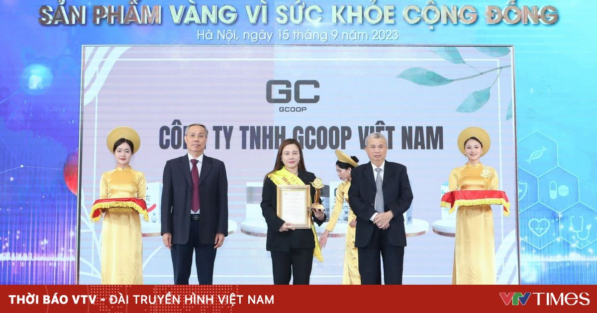 Gcoop Việt Nam đạt giải thưởng “Sản phẩm vàng vì sức khỏe cộng đồng" năm 2023