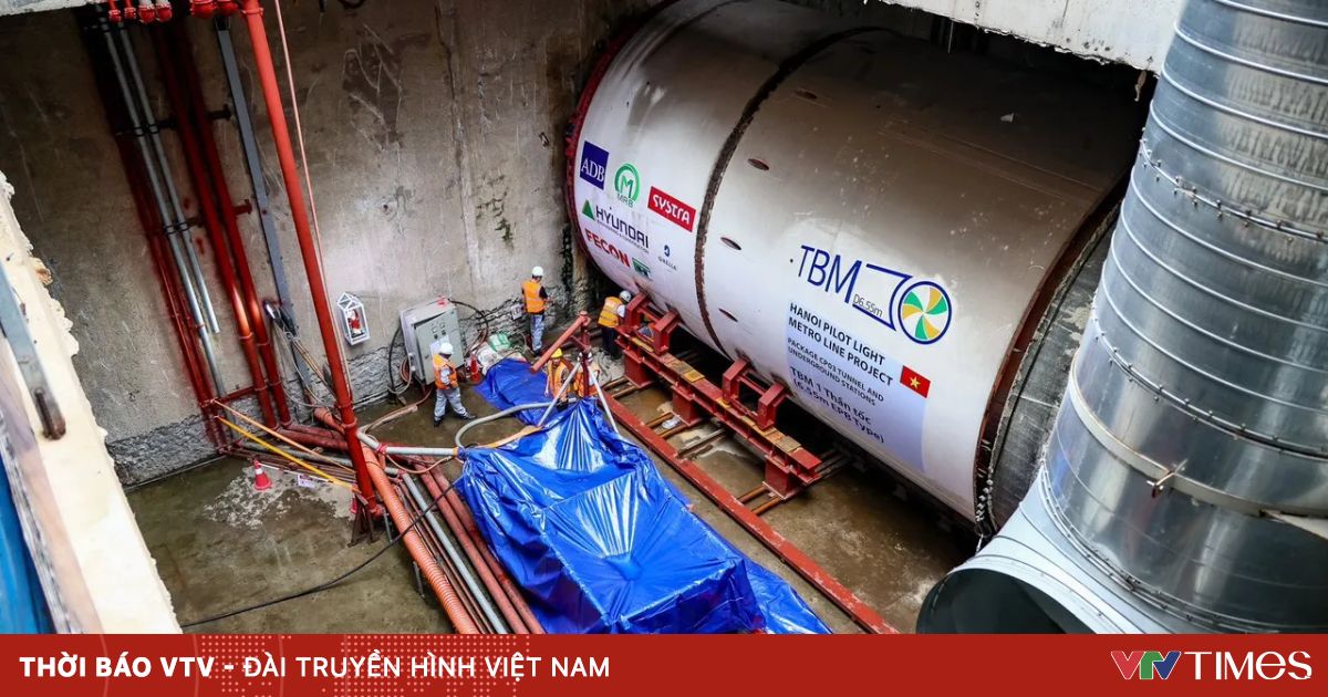 Máy đào hầm TBM 1 đã khoan được bao nhiêu mét hầm metro Nhổn - ga Hà Nội?