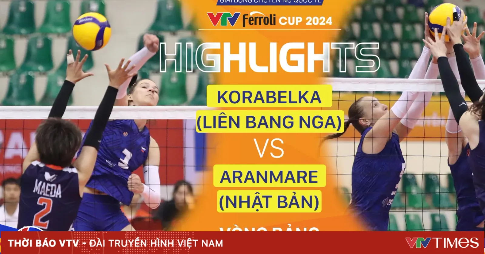 Highlights | Korabelka (Nga) vs Aranmare (Nhật Bản) | Vòng bảng VTV ...
