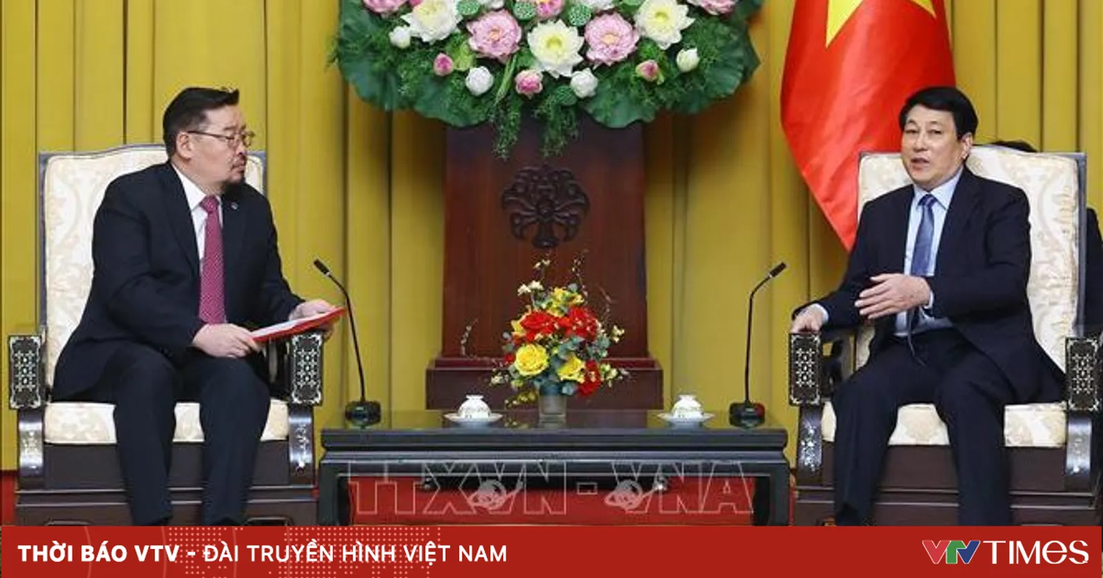 Chủ tịch nước Lương Cường tiếp Chánh Văn phòng Tổng thống Mông Cổ