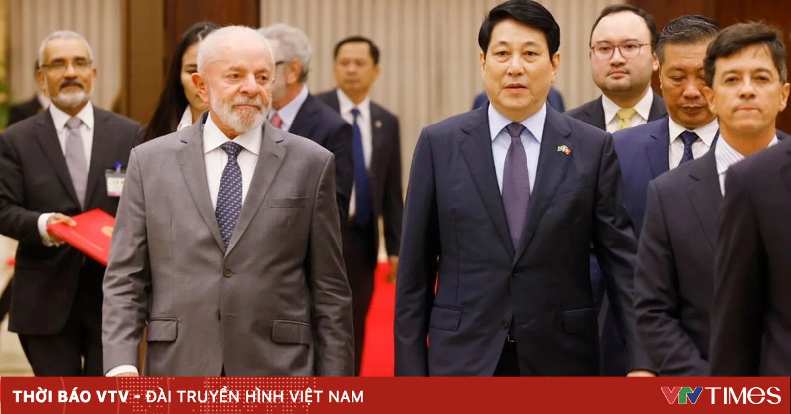 Chủ tịch nước Lương Cường chủ trì chiêu đãi cấp Nhà nước Tổng thống Brazil