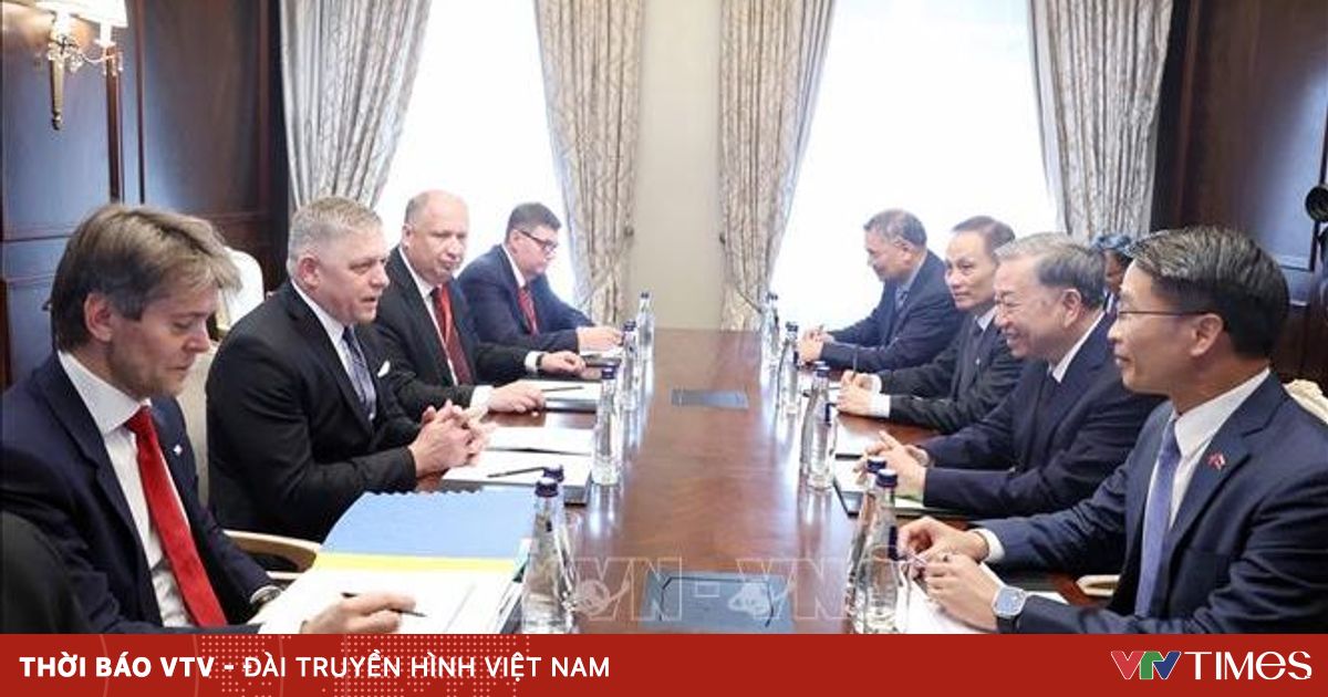 Tổng Bí thư Tô Lâm gặp Thủ tướng Slovakia