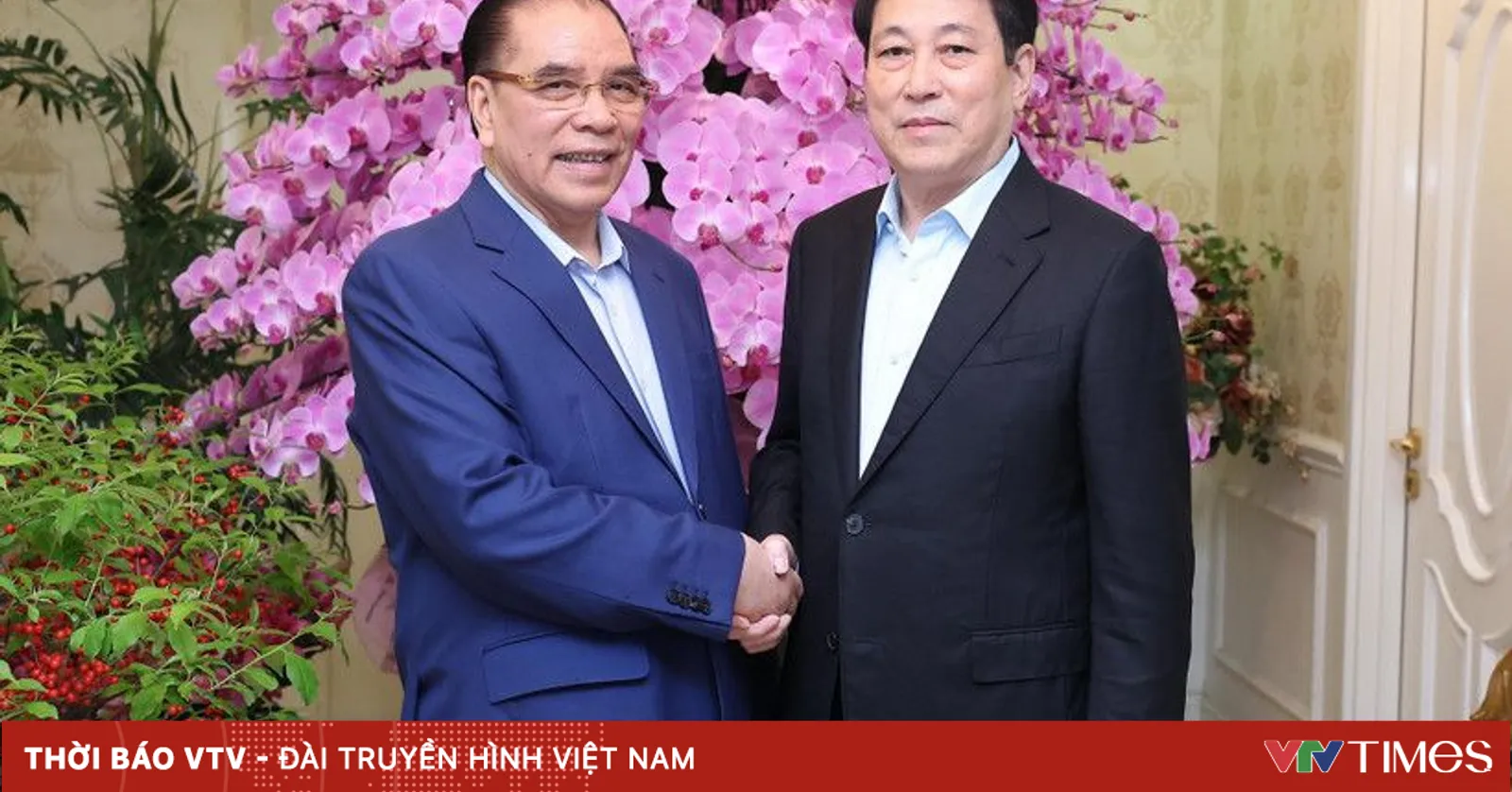 Chủ tịch nước Lương Cường chúc Tết nguyên Tổng Bí thư Nông Đức Mạnh
