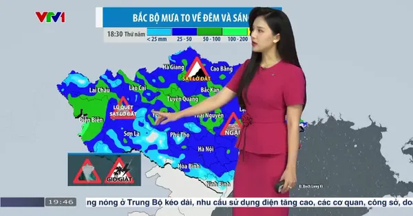 Bản tin thời tiết 19h45 - 21/8/2024 - Video đã phát trên VTV | VTV.VN