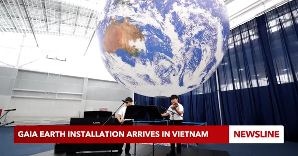 Gaia Earth installation arrives in Vietnam